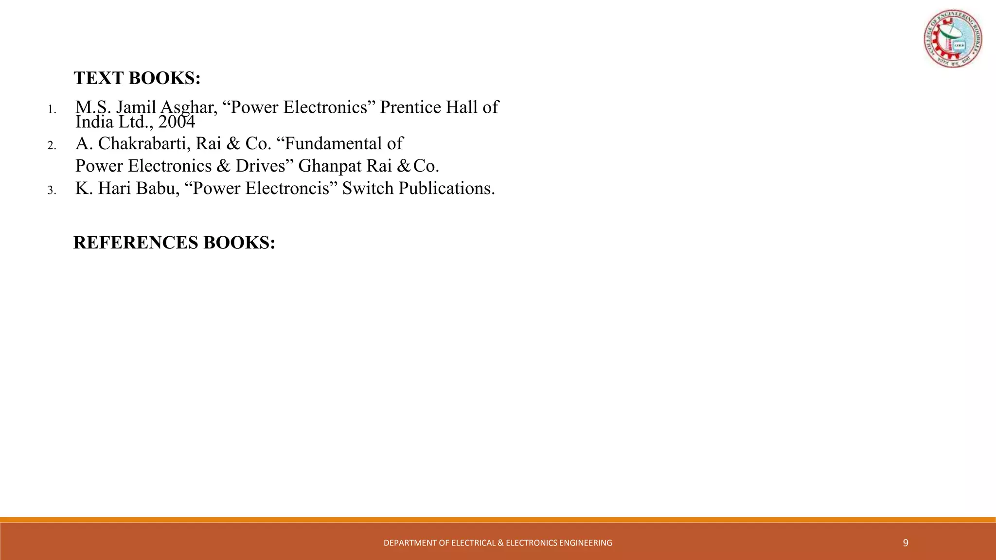 Lecture 1 Introduction of Power Electronics | PPTX