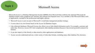 Lecture 1 | PPTX | Databases | Computer Software and Applications
