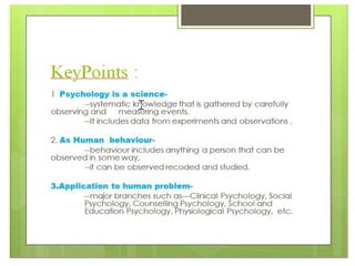 Introduction to Psychology | lecture-1 | PDF