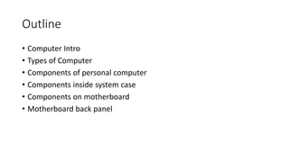 Core Hardware: Lecture 1 | PPT