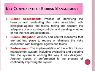 Lecture 1 introduction of biosafety & biosecurity | PPTX