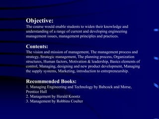 Engineering Management | PPT
