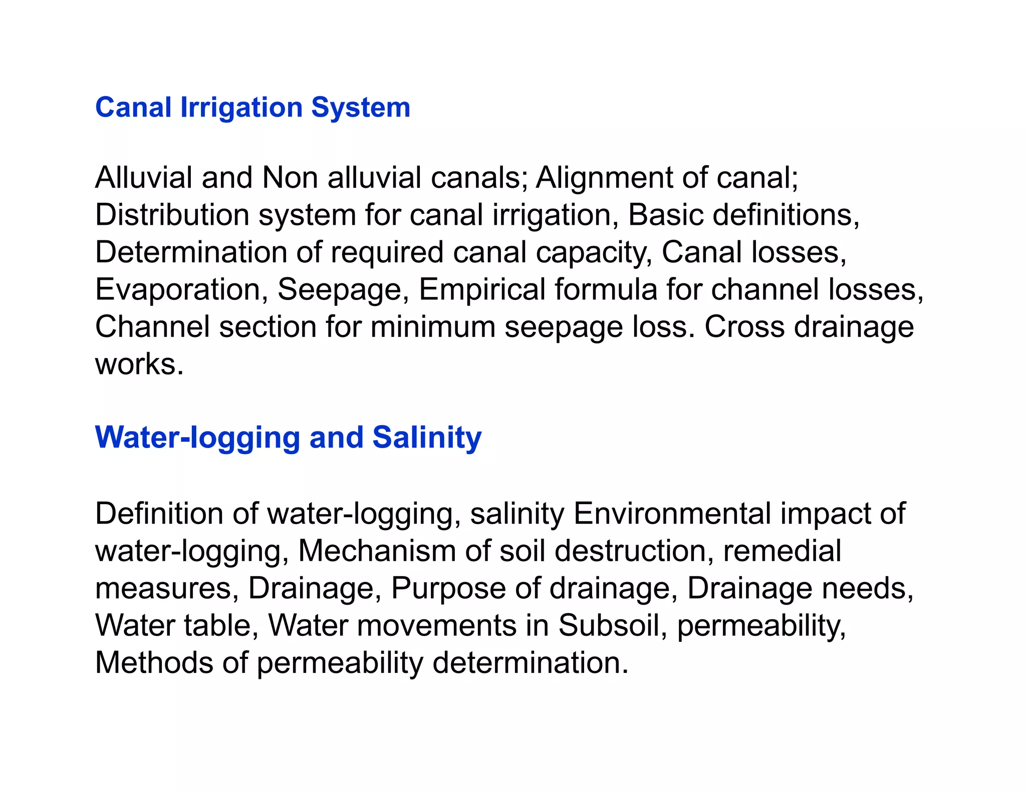 Introduction to Irrigation System of Pakistan | PPTX