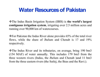 Introduction to Irrigation System of Pakistan | PPTX
