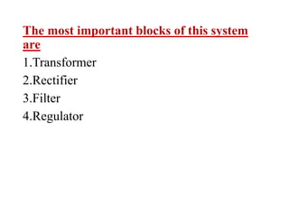 regulated power supply | PPTX
