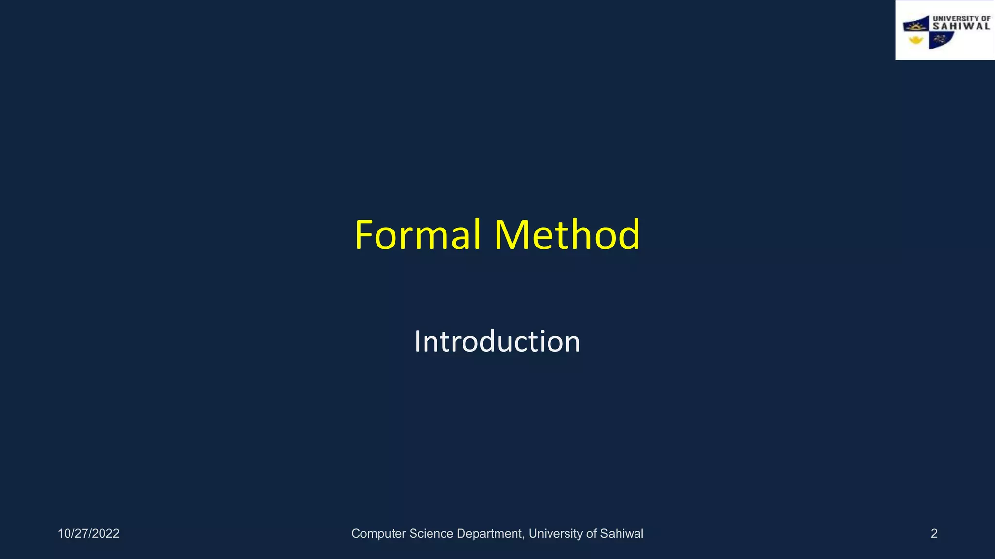 Formal Method | PPT