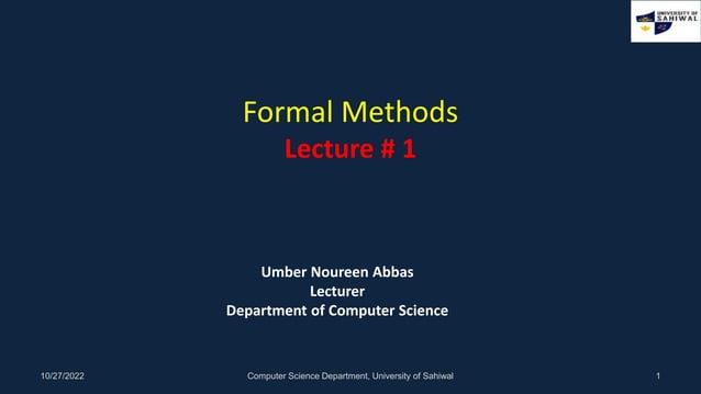 Formal Method | PPT
