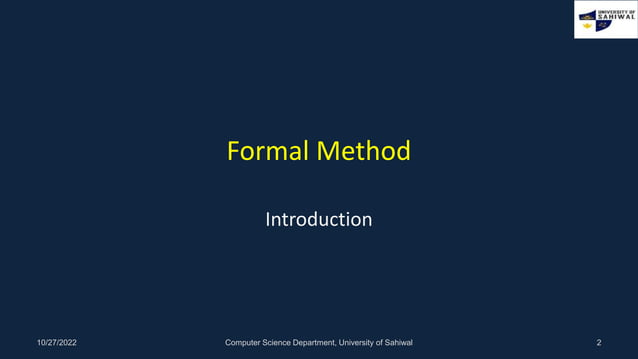 Formal Method | PPT