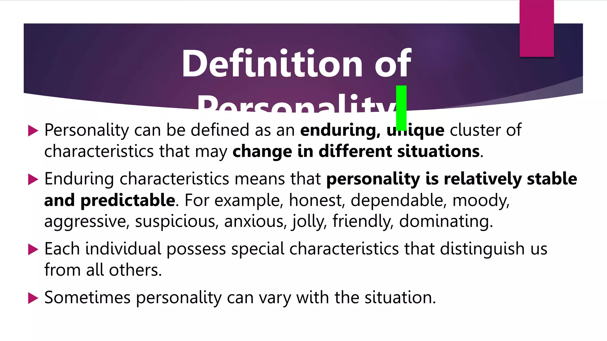 Theories of personality | PPTX
