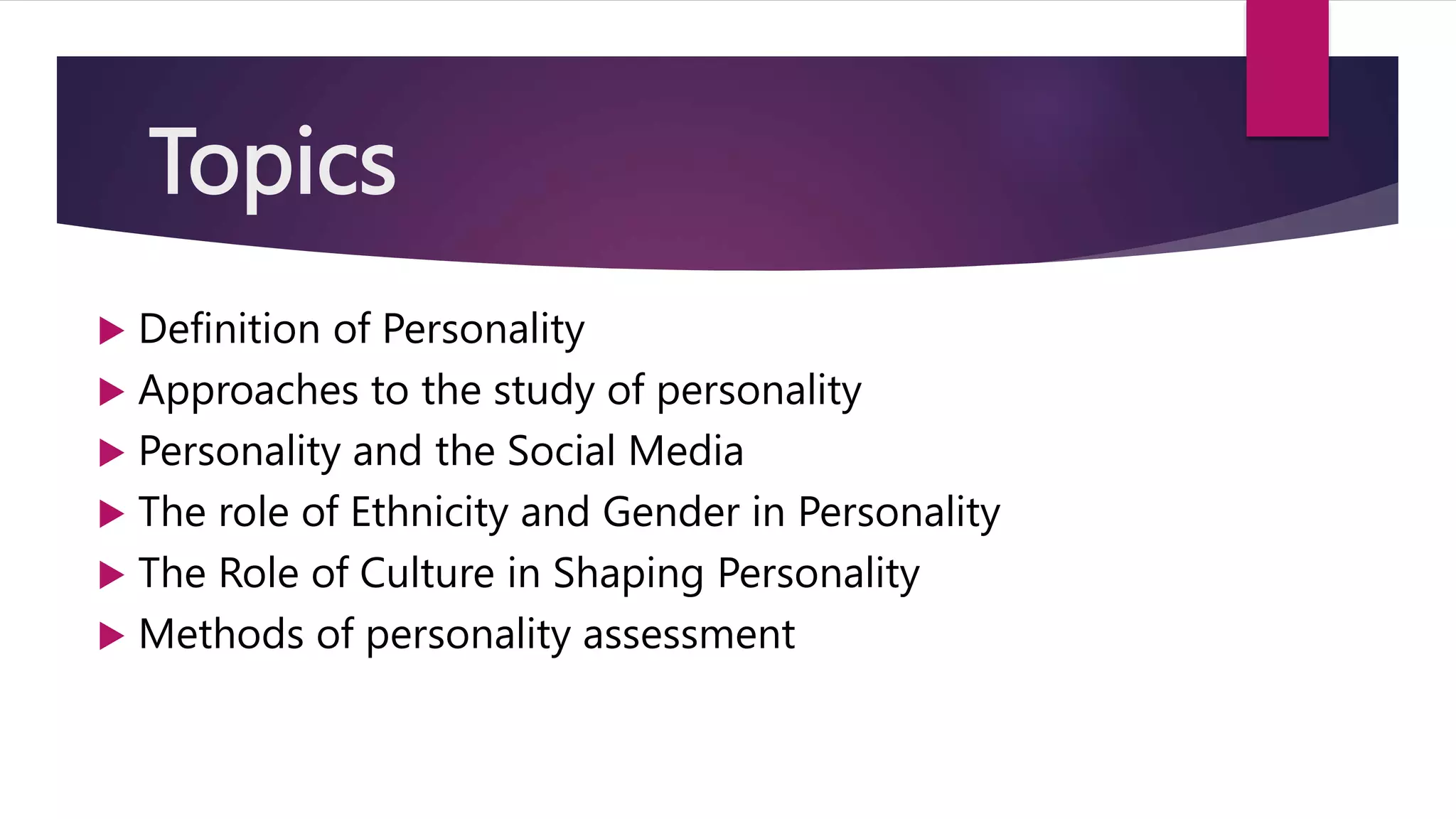 Theories of personality | PPTX