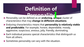 Theories of personality | PPTX