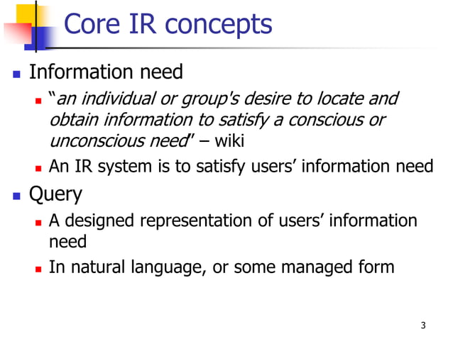 Information Retrieval | PPT