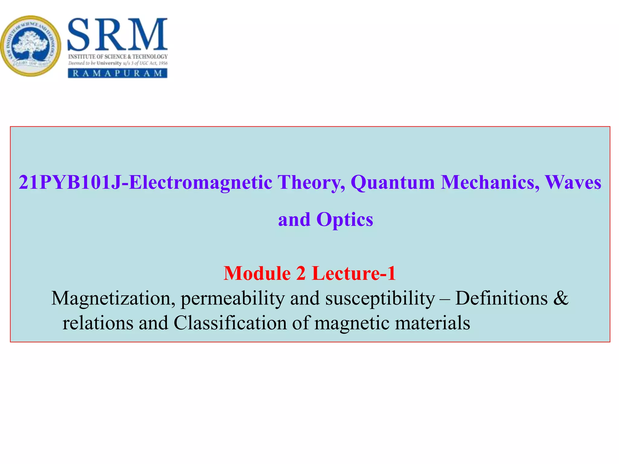 magnetization permeability | PPT