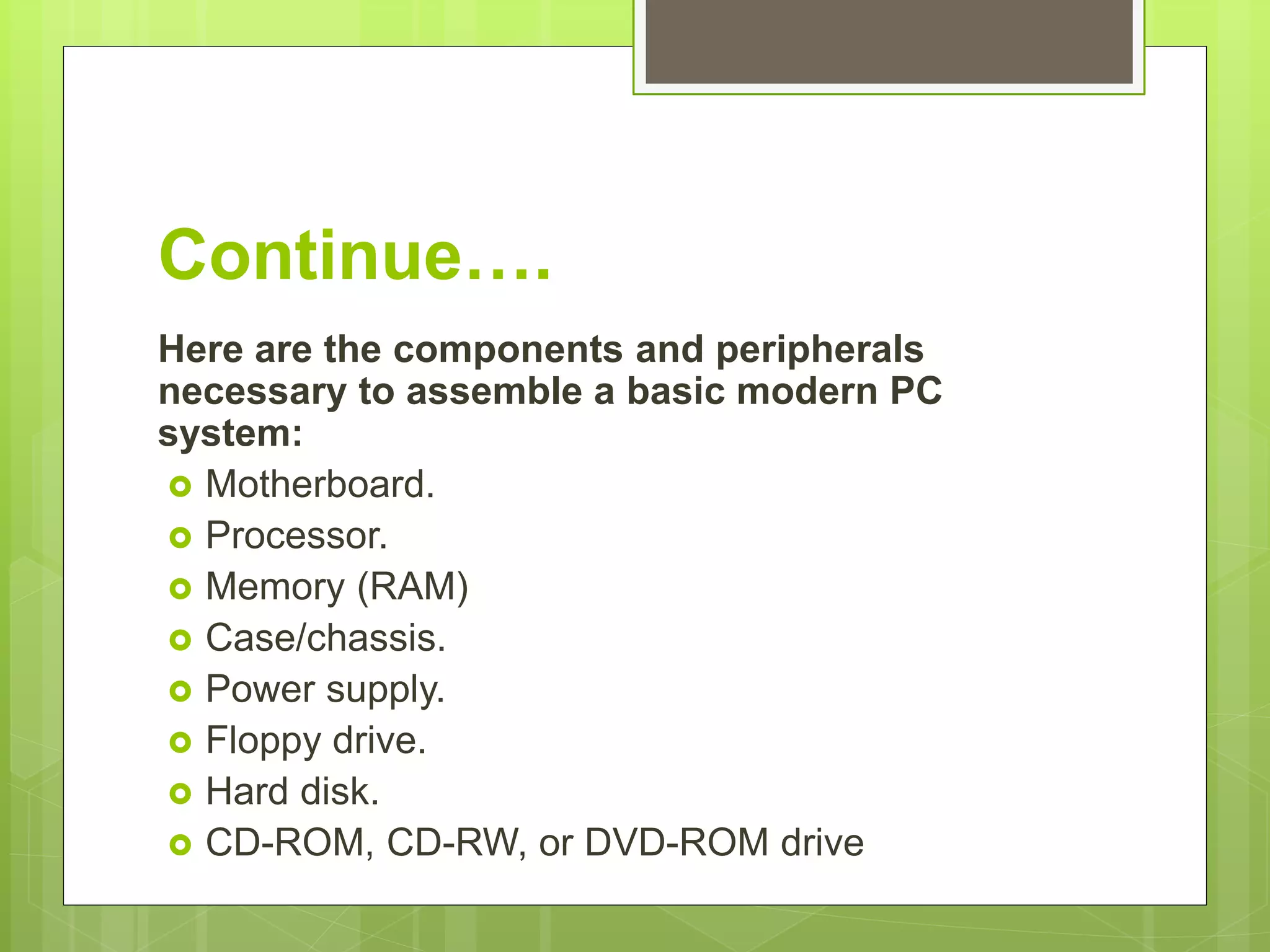 Introduction to computer.ppt | Computing | Technology & Computing