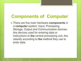 Introduction to computer.ppt | Computing | Technology & Computing