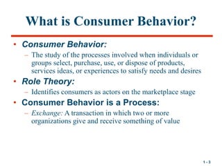 Consumer behavior definition | PPTX