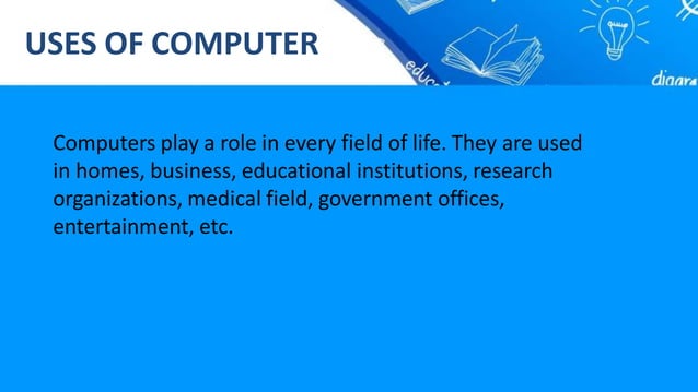 Computer Application Lecture 1 | PPT