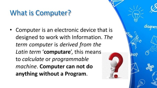 Computer Application Lecture 1 | PPT