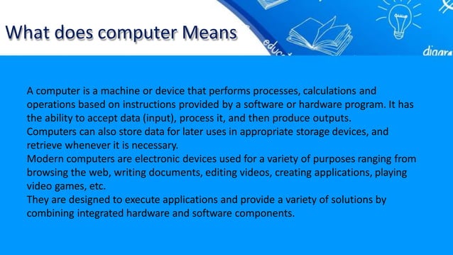 Computer Application Lecture 1 | PPT