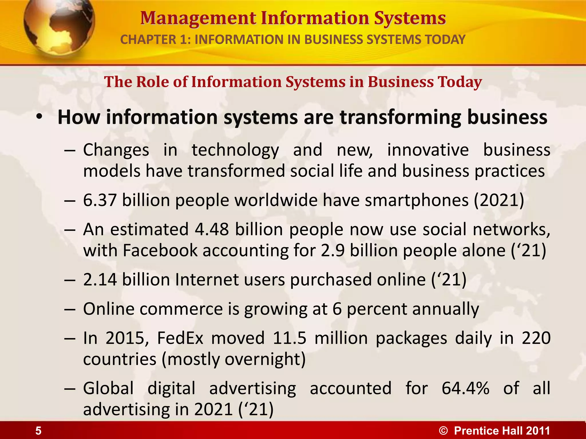 chapter 1 Information system in Business today | PDF