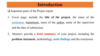 LECTURE 1. PROJECT REPORT GUIDELINES.pptx