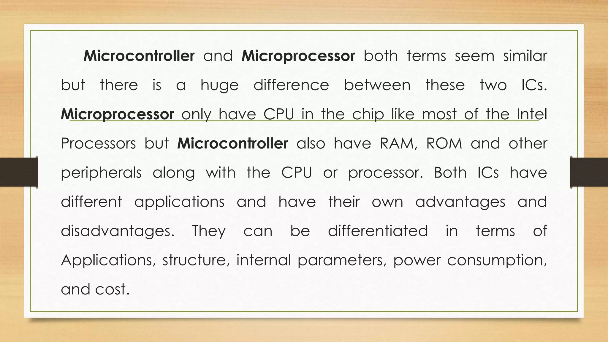 Microcontroller | PPT
