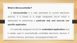 Microcontroller | PDF