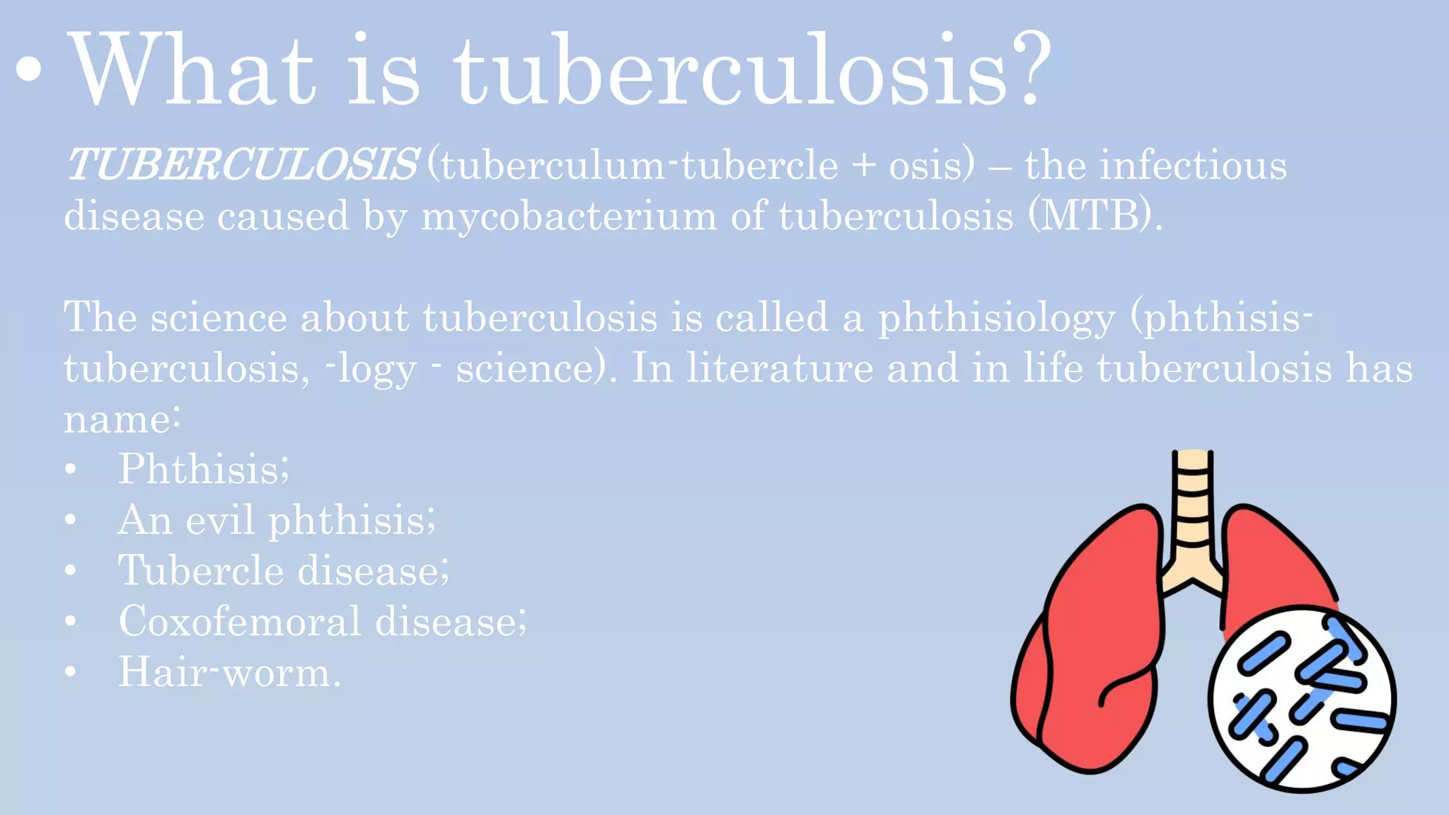 Definition of tuberculosis as scientific and practical problem | PPT