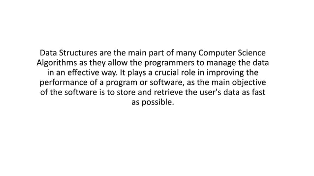 Lecture 1 Data Structure And Algorithm Pptx