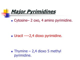 Lecture 1. Chemistry of NA Purines & Pyrimidines.ppt