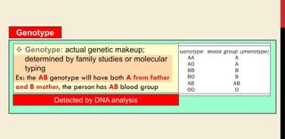 Genetic terms in blood banking | PDF