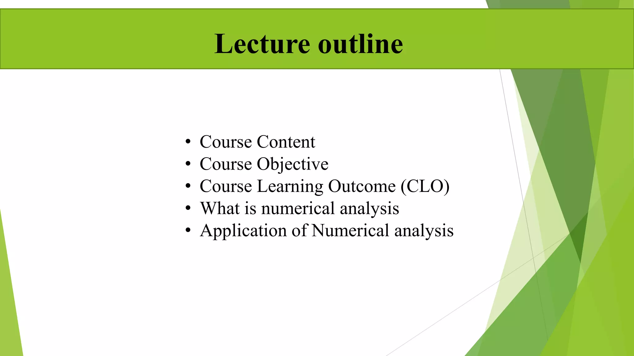 Numerical Method | PPT