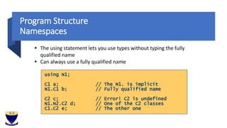 Introduction to c sharp | PPTX