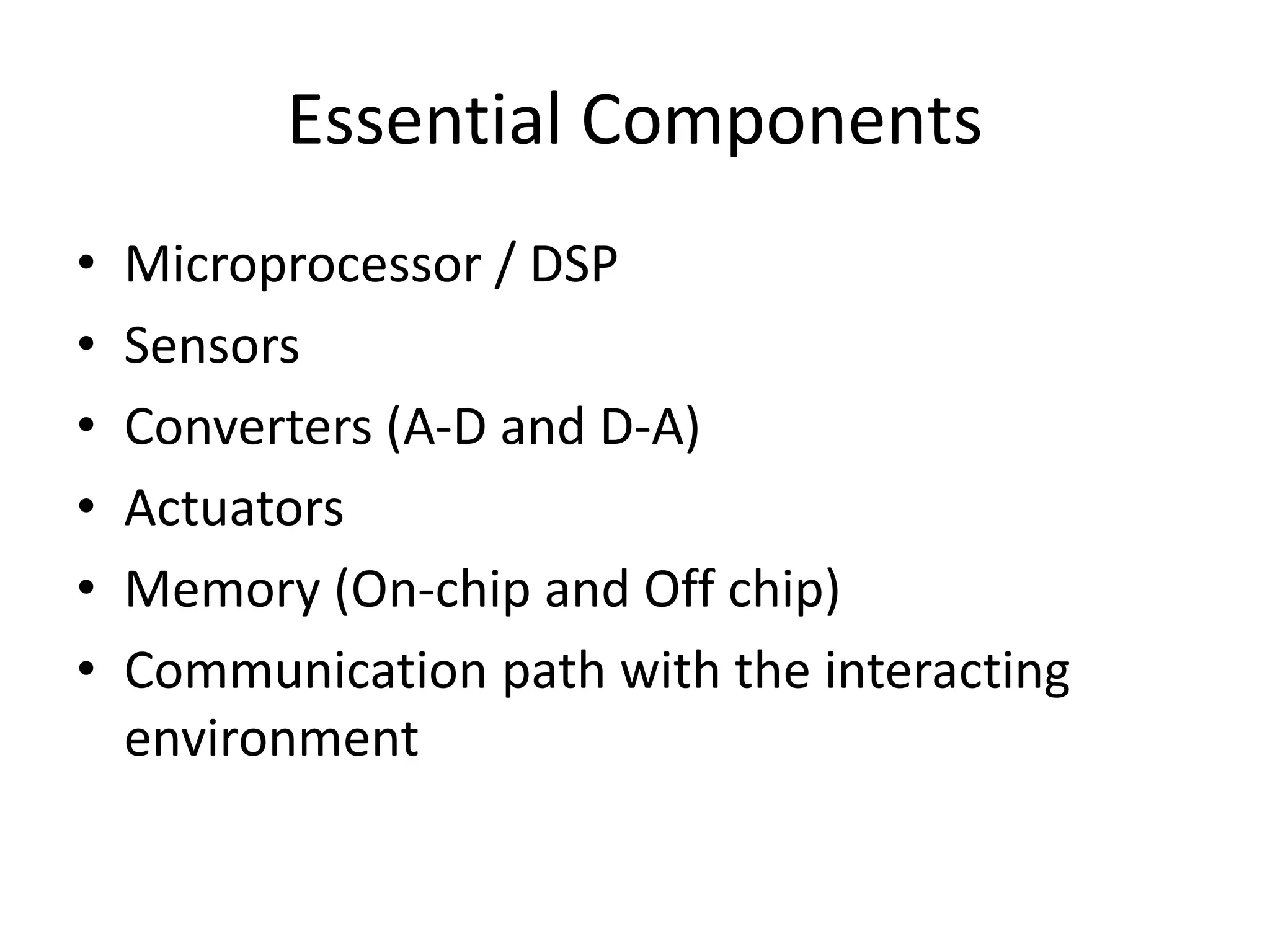 Introduction To Embedded Systempptx