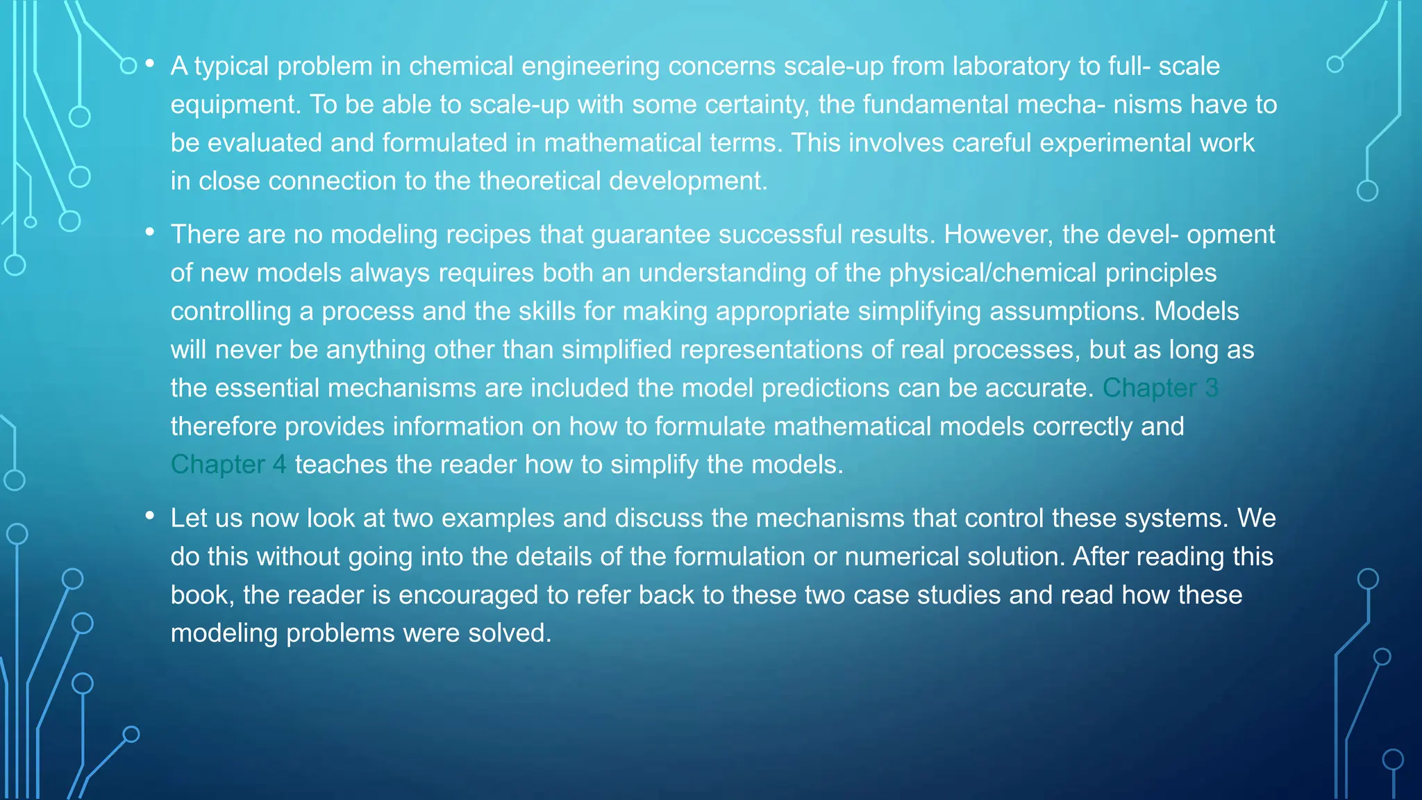 mathematical modeling in chemical engineering | PPTX