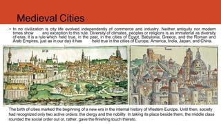 Lecture 1: The City in History_An Intriduction to City Form | PPTX