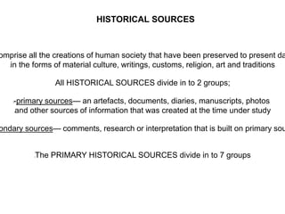 HISTORY OF MEDICINE AS SCIENCE AND SUBJECT FOR STUDY PREHISTORIC ...