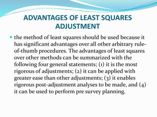 lecture{1} spatial data adjustment advanvc | PPT