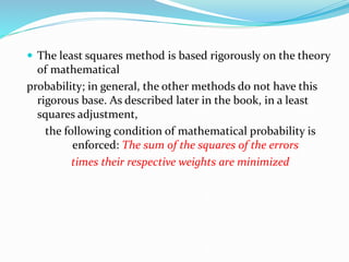 lecture{1} spatial data adjustment advanvc | PPT