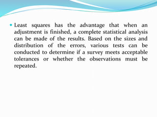 lecture{1} spatial data adjustment advanvc | PPT