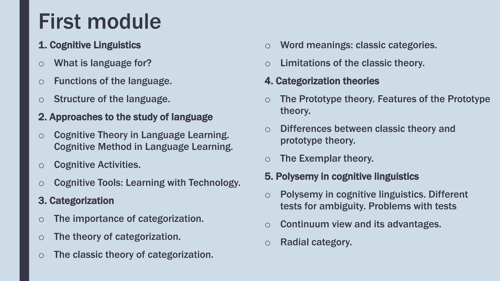 Communicative-discursive models and cognitive linguistics | PPTX