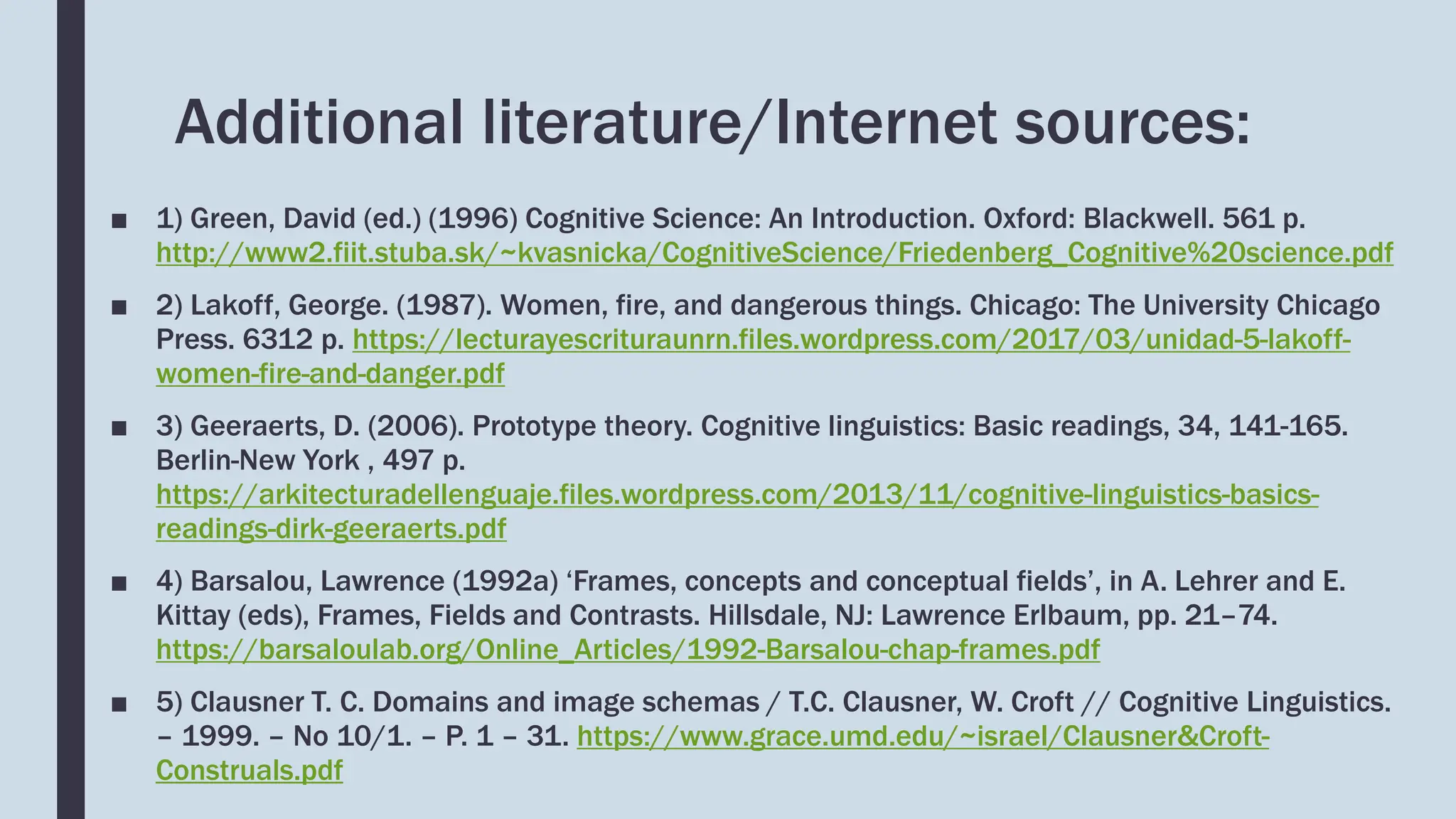 Communicative-discursive models and cognitive linguistics | PPTX