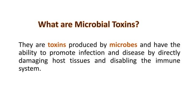 Lecture 1.pptx microbial toxin........... | PPTX | Infectious Diseases ...