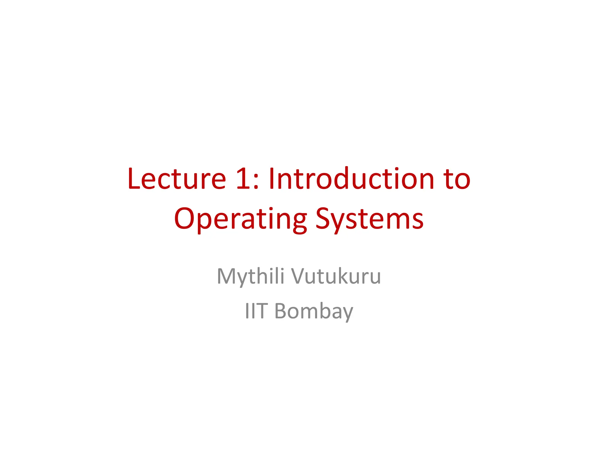 lecture1 details of operating system abraham silberchatz | PDF