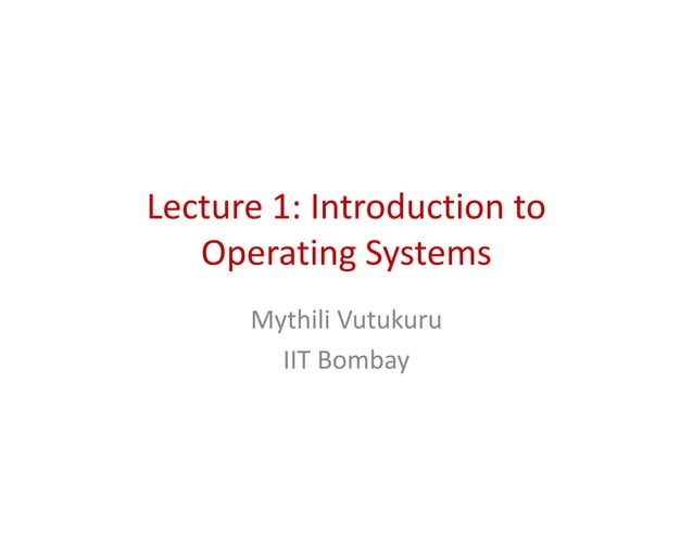 lecture1 details of operating system abraham silberchatz | PDF | Operating Systems | Computer ...