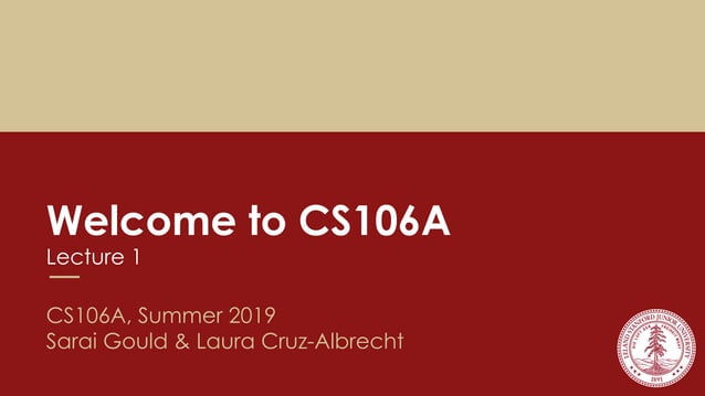 Lecture1 - CS106A - Programming Methodology | PDF