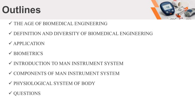 INTRODUCTION TO BIOMEDICAL ENGINEERING AND INSTRUMENTATION | PPT ...