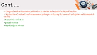 INTRODUCTION TO BIOMEDICAL ENGINEERING AND INSTRUMENTATION | PPT