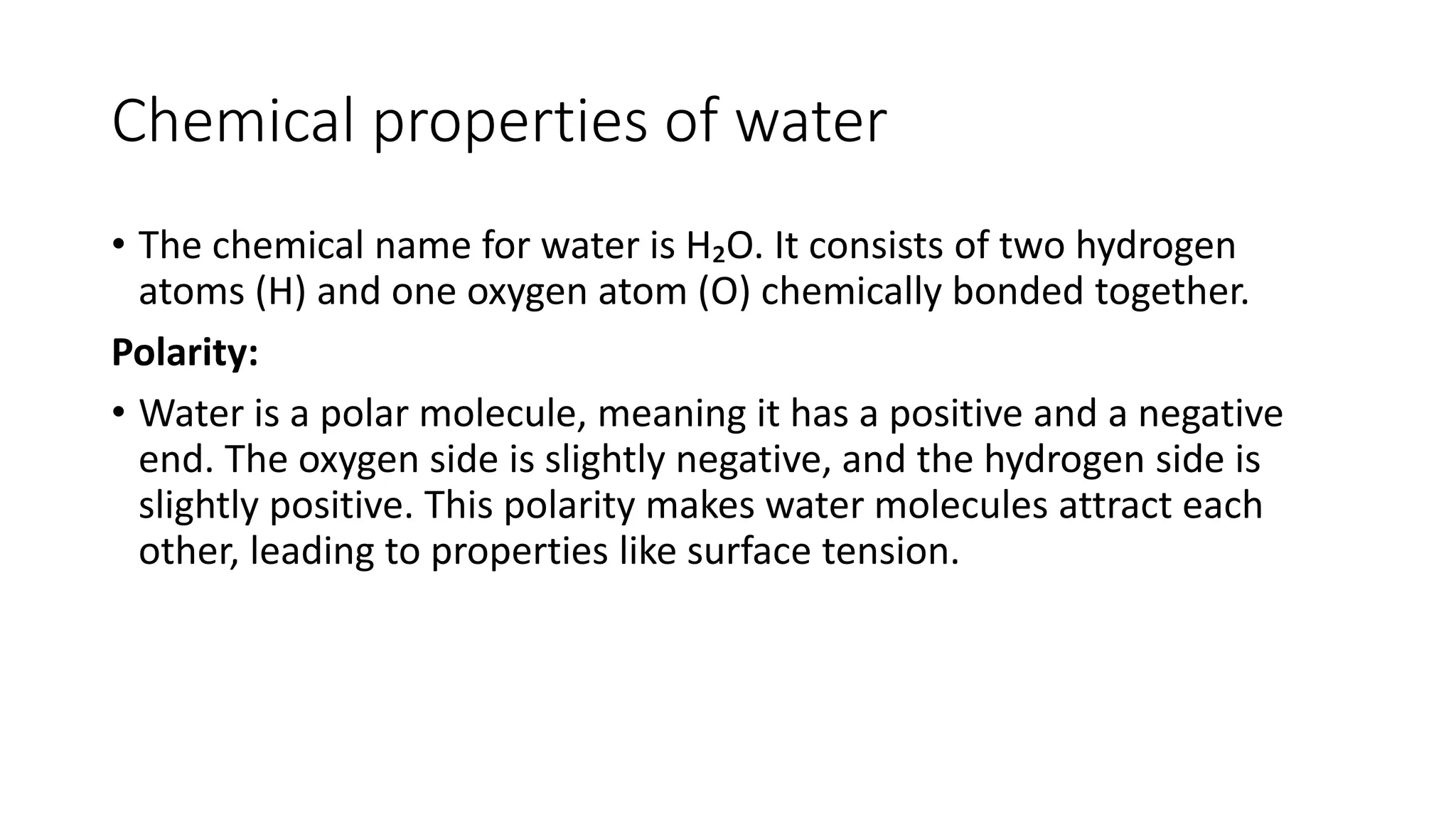 IRRIGATION WATER QUALITY -PHYSICAL AND CHEMICAL PROPERTIES OF WATER | PPTX