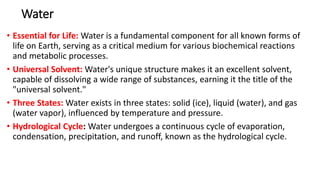 IRRIGATION WATER QUALITY -PHYSICAL AND CHEMICAL PROPERTIES OF WATER | PPTX